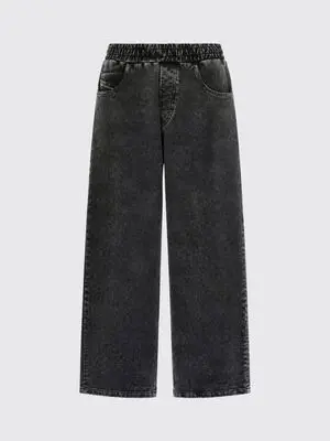 DIESEL® P-stuky Mid-rise Cotton Denim Wide-leg Jeans