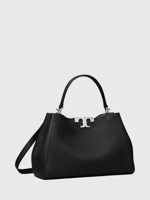 Tory Burch Eleanor Calfskin Leather Top Handle Bag With Monogram And Strap