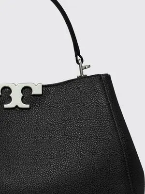 Tory Burch Eleanor Calfskin Leather Top Handle Bag With Monogram And Strap