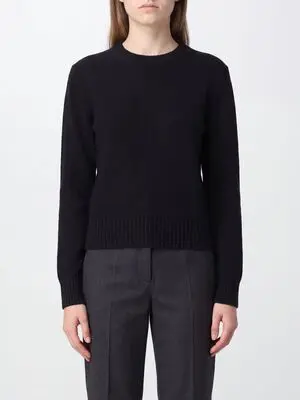 AMI Paris Wool And Cashmere Crew Neck Sweater With Ribbed Trims