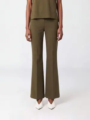 Stella McCartney High-waisted Flared Pants In Stretch Viscose Blend