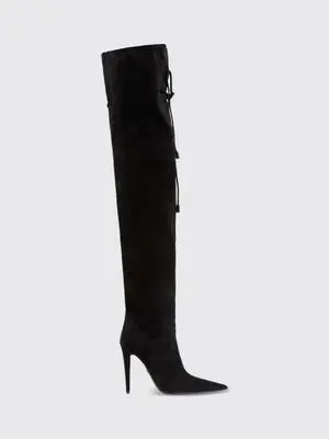 GIUSEPPE ZANOTTI Suede Cuissardes Boots With Stiletto Heel