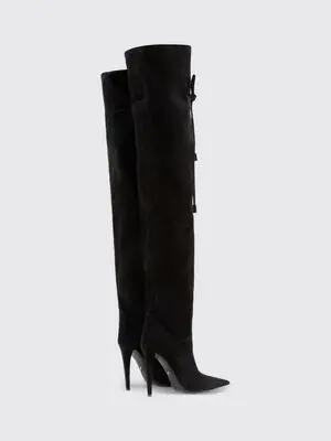 GIUSEPPE ZANOTTI Suede Cuissardes Boots With Stiletto Heel