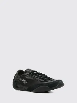 Y3 Tokyo Smooth Leather And Suede Sneakers With Printed Logo