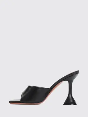 Amina Muaddi Lupita Leather Mules With A Signature Spool Heel