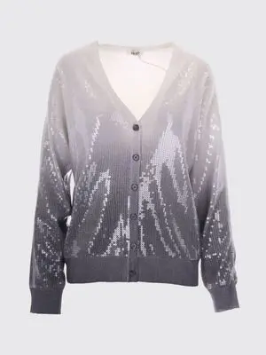 Liu Jo Relaxed Fit V-neck Cardigan With Sequin Embroidery