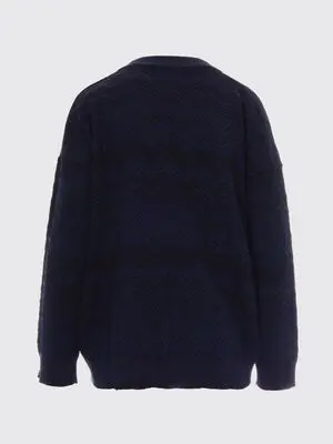Missoni Relaxed Fit Zig-zag Wool Blend V-neck Sweater