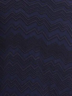 Missoni Relaxed Fit Zig-zag Wool Blend V-neck Sweater