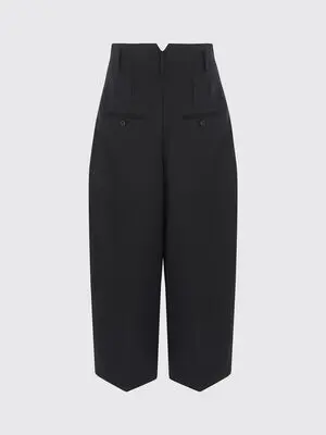 Jacquemus Miami High-waisted Cropped Wide-leg Pants In Linen Blend