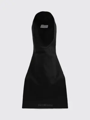 Balenciaga Enveloping Design Scarf In A Wool And Polyamide Blend - Black