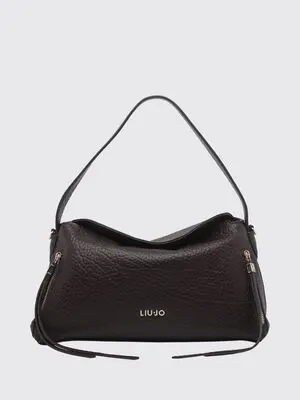 Liu Jo Grained Faux Leather Hobo Bag With Handle And Removable Strap - Brown