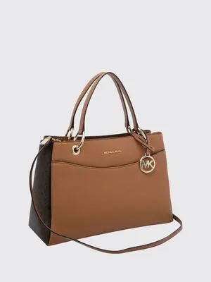 Michael Kors May Monogram Canvas And Leather Handbag With Removable Strap