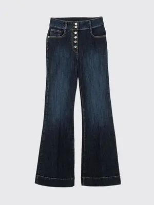 TWINSET High-waisted Flared Jeans In Stretch Cotton