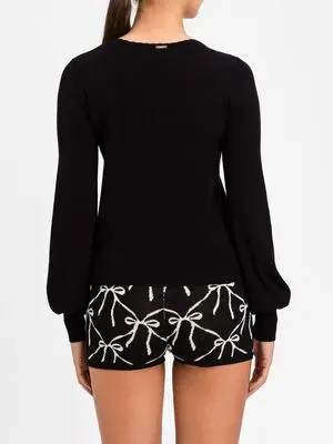 TWINSET U-neck Stretch-viscose Blend Sweater