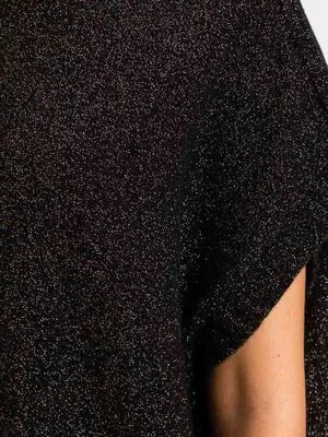 TWINSET Short-sleeved Sweater In Wool And Cashmere Blend With Lurex