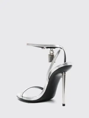 TOM FORD Padlock High-heel Laminated Nappa Sandals