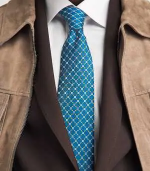 E. MARINELLA Silk Geometric Tie
