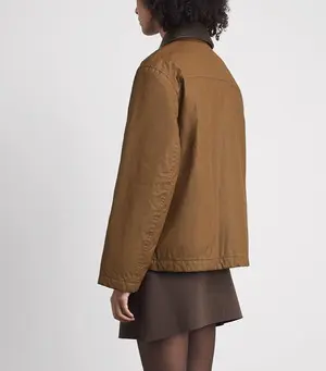 Claudie Pierlot Cotton Waxed Parka Jacket