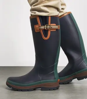Barbour X Paul Smith Tall Wellington Boots