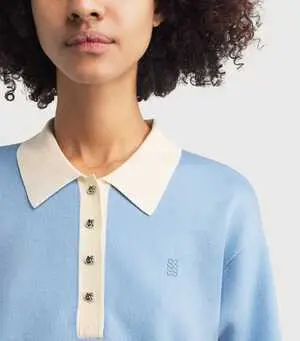 Sandro Button-up Polo Sweater