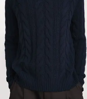 Ralph Lauren Purple Label Cashmere Cable-knit Sweater