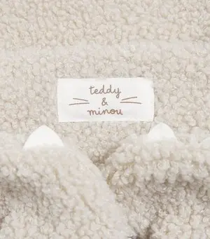 TEDDY & MINOU Faux Shearling Hat And Slippers Set