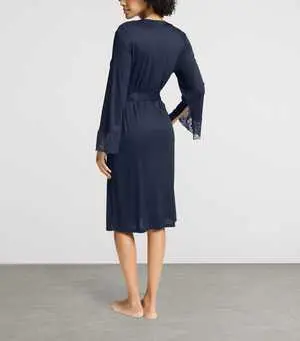 Hanro Modal Lace-trim Robe
