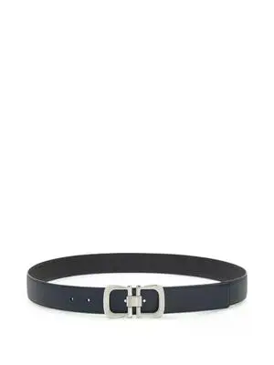 FERRAGAMO Reversible And Adjustable Gancini Belt - Blue