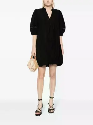 Sea Loren V-neck Cotton Minidress