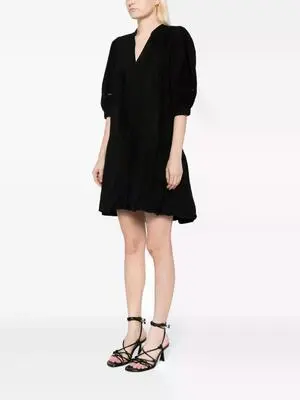 Sea Loren V-neck Cotton Minidress