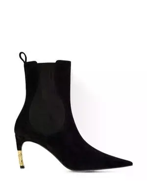Gucci Castello Bamboo-heel Ankle Boots