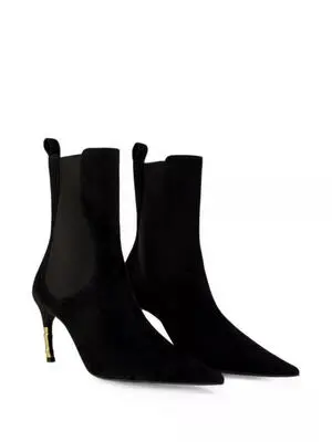 Gucci Castello Bamboo-heel Ankle Boots