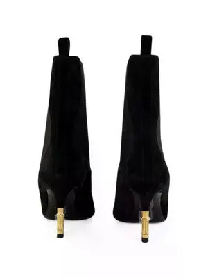 Gucci Castello Bamboo-heel Ankle Boots