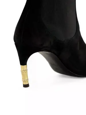 Gucci Castello Bamboo-heel Ankle Boots