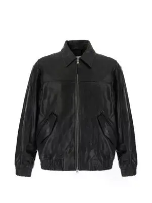 DUNST Zip-up Leather Jacket - Black