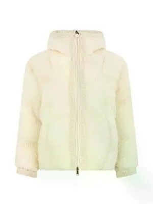 Moncler Cristallin Logo-patch Down Jacket Neutrals