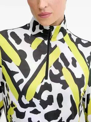 SPORTALM Animal-print Zip-up Top