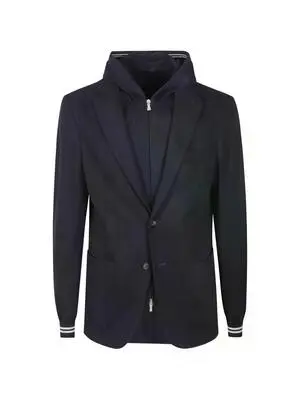Eleventy Hooded Layered Blazer