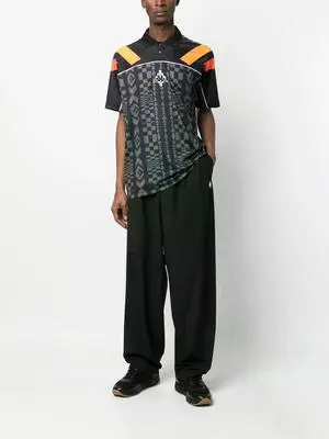 COUNTY OF MILAN X Kappa Logo-patch Polo Shirt - Black