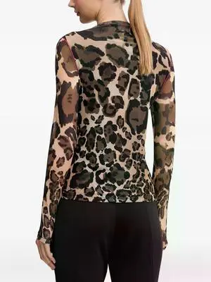 SPORTALM Tamarin Leopard-print Top