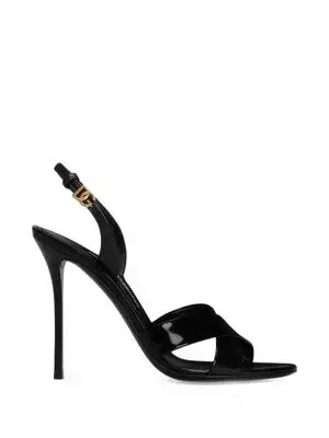Dolce & Gabbana Keira 2.0 Leather Sandals - Black