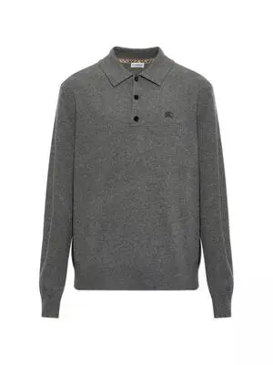 Burberry Long-sleeve Cashmere Blend Polo Shirt