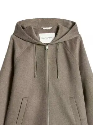 Marc O'polo Hooded Wool Jacket - Brown