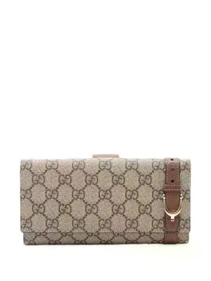 Gucci 2010s Gg Supreme Bi-fold Wallet - Neutrals