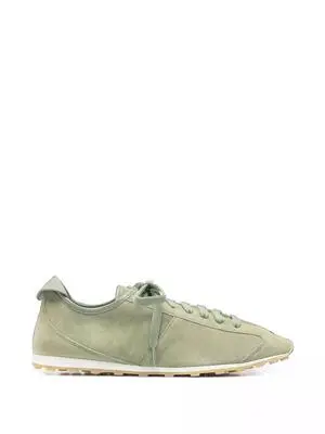 Jacquemus The Tennis Suede Lace-up Sneakers - Green