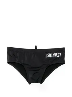 Dsquared2 Icon Logo-print Swim Trunks - Black