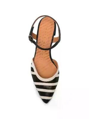 Chie Mihara Striped Pumps - Black