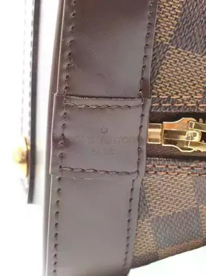 LOUIS VUITTON 2014 Pm Alma Damier Ébène-canvas Handbag