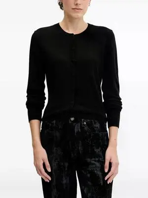 Sisley Crew-neck Cardigan - Black
