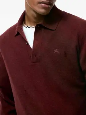 Burberry Long-sleeve Cashmere-blend Polo Shirt